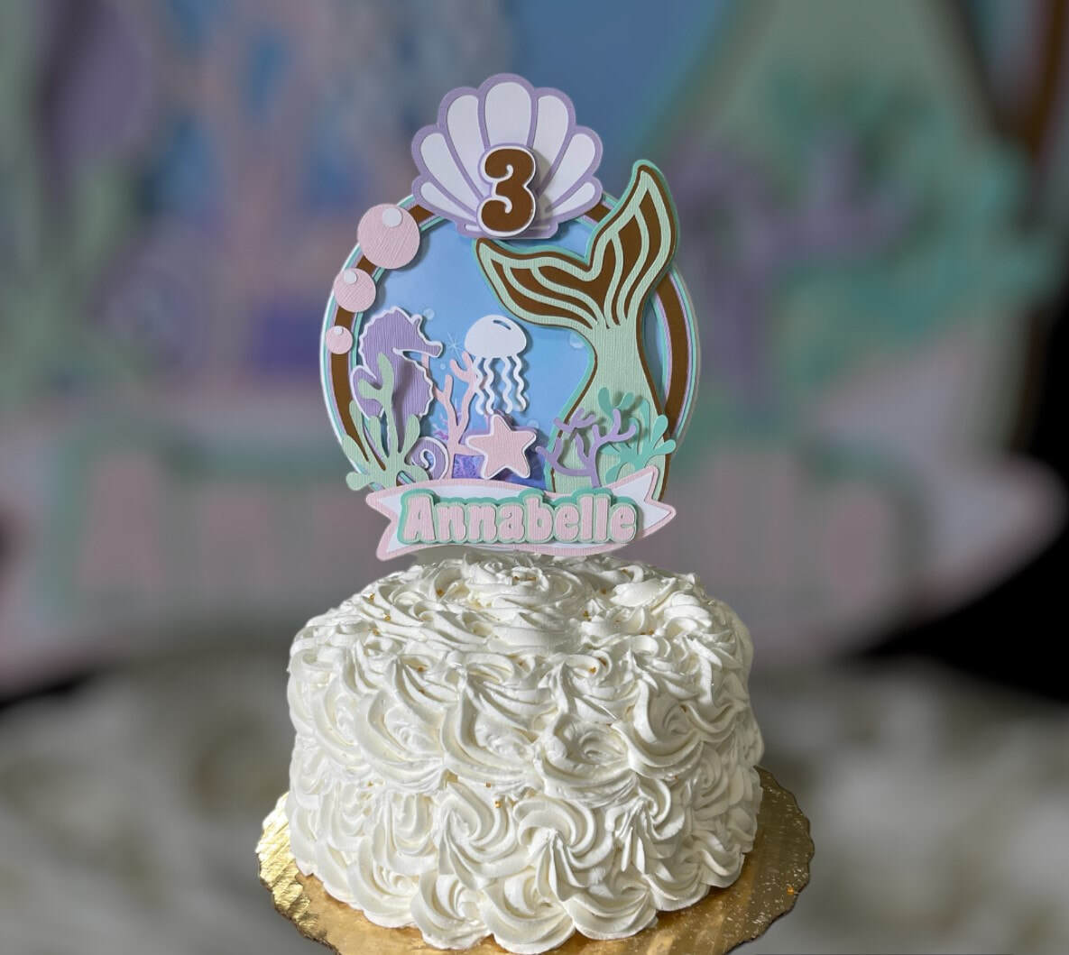 Underwater Cake Topper | LUXE PARTY CREATION